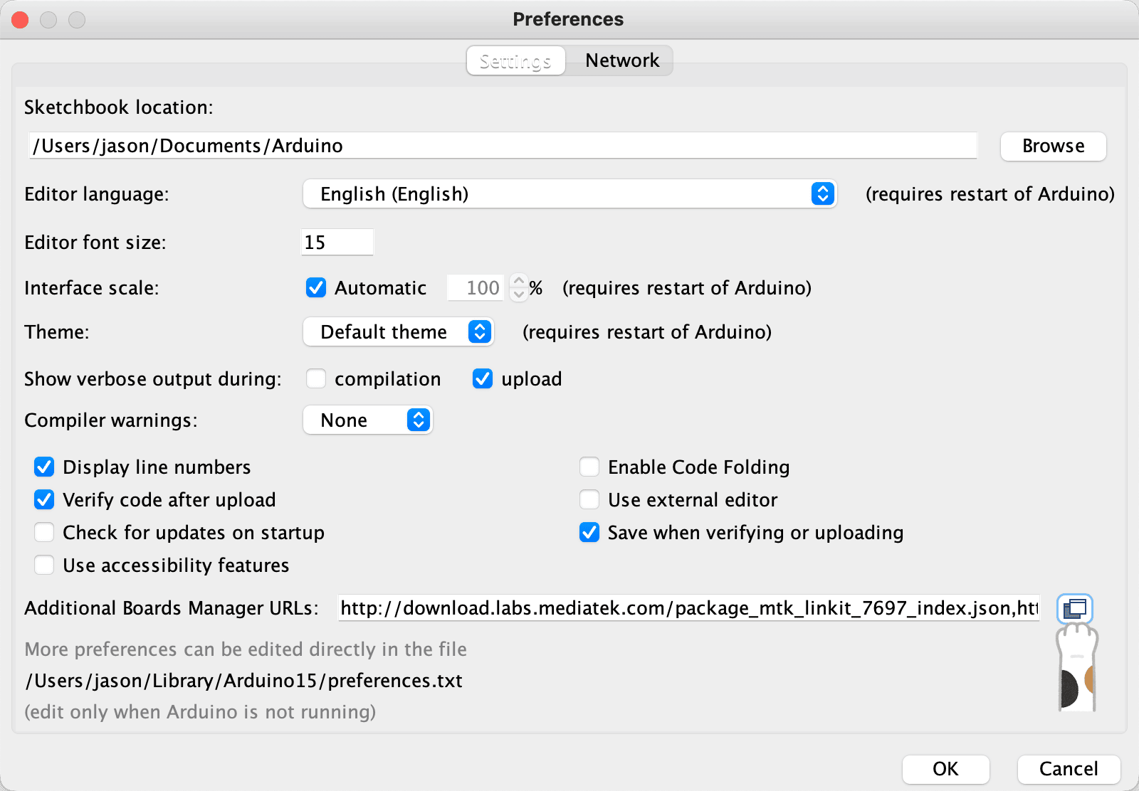 在 Arduino IDE 增加支援的開發板 – Jason Workshop